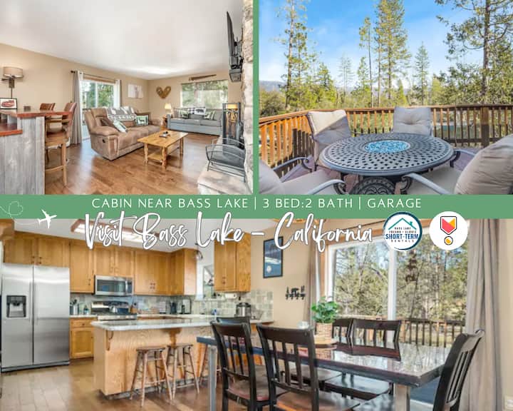 Spacious Cabin | Pets Ok | Fire Pit | Bbq | Garage - Bass Lake, CA