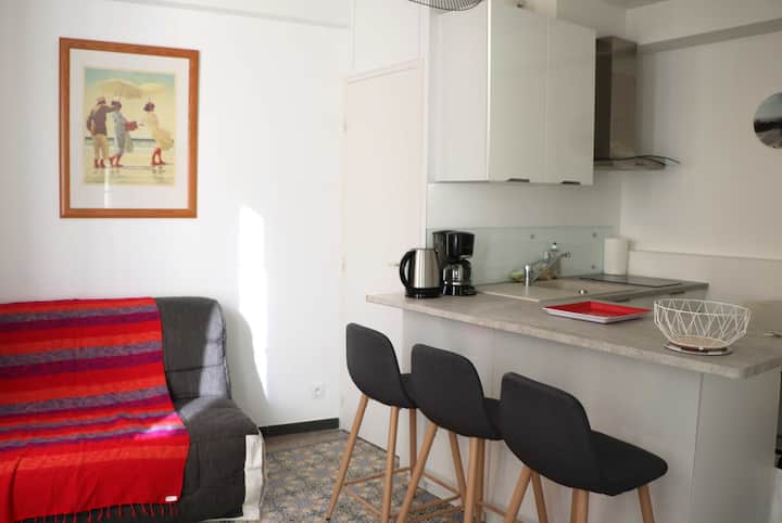 Charmant Petit 2 Pièces Calme à 100 M De La Mer. - 그헝빌르