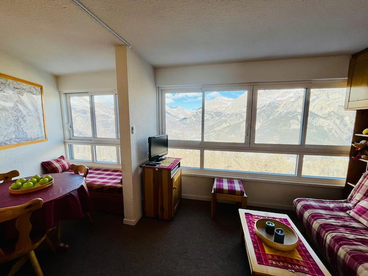 Studio Cosy à Vue Panoramique - Puy-Saint-Vincent