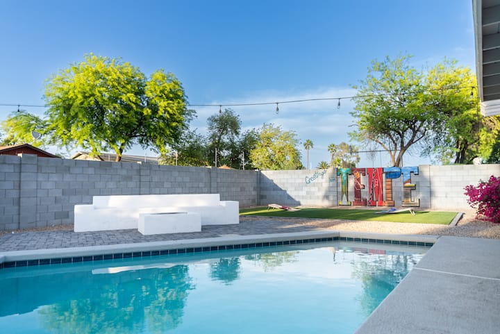 Modern Tempe Home Near Asu/cubs! Heated Pool! - Tempe