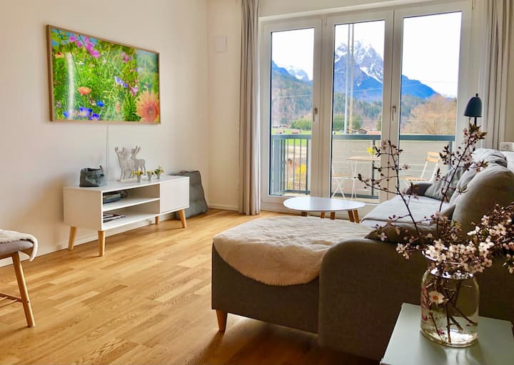 Fewo Bergstimmung - Traumhafter Panorama-bergblick - Zugspitze