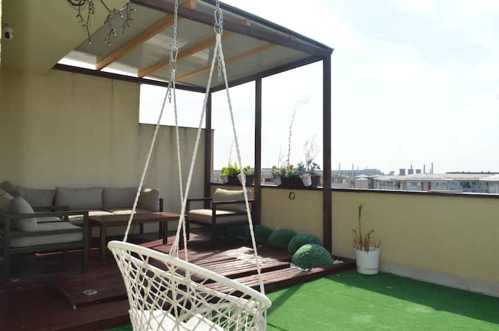 Luxury Apartment With Private Rooftop And Bbq - Jilava