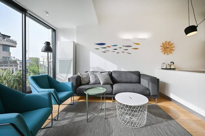 ->Amazing Modern Sunny 2bdms By The Beach - Tel Aviv
