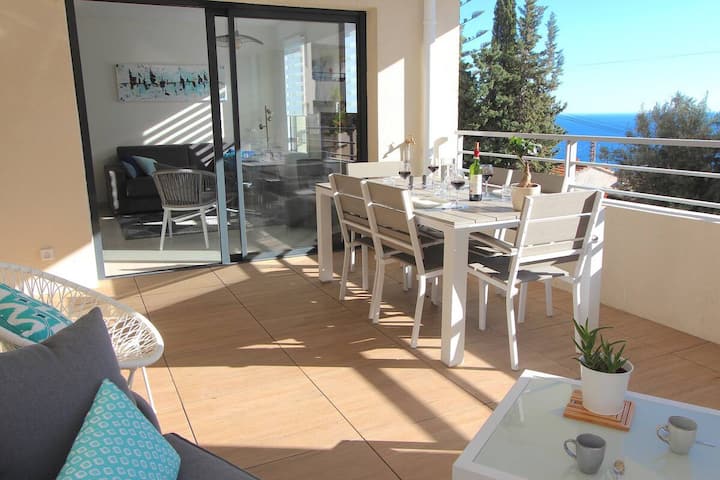 Beausoleil Guynemer 3 Pièces Terrasse Garage Clim - Roquebrune-Cap-Martin