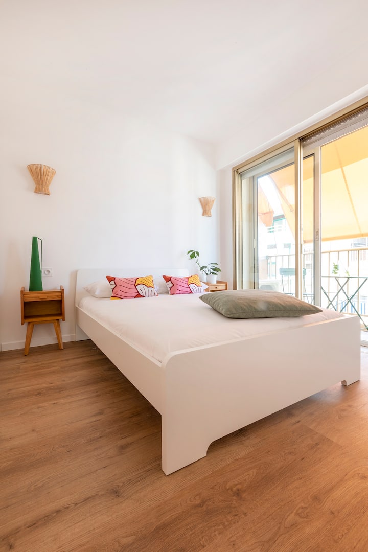 2p Molière Balcony/ac/wifi/5mins Tram & 10mins Sea - Nizza