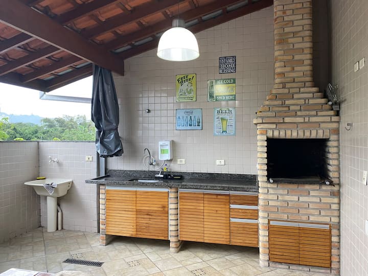 Apto Cobertura Itaguá Com Ar, Churrasqueira E Wifi - Ubatuba