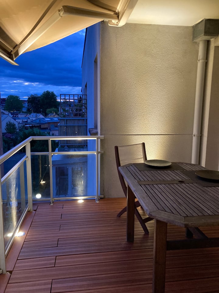 Appartement Avec Terrasse Vue Huisne, Proche Gare - Le Mans