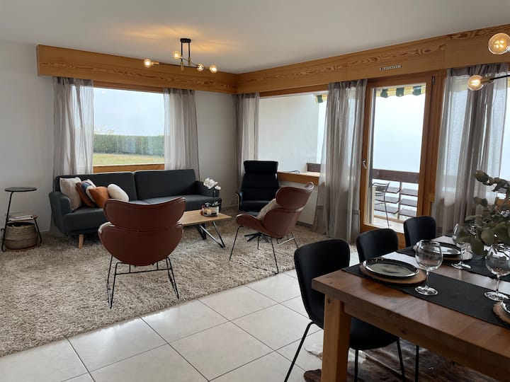 Peaceful Home W/stunning View & 5min From Slopes - Crans-Montana