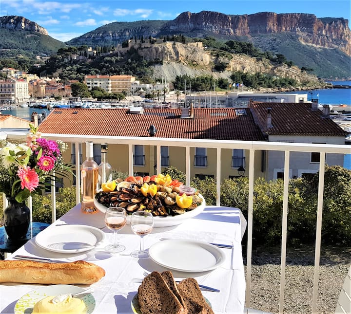 T2 Cassis Avec Magnifique Vue+parking 100m Du Port - Cassis