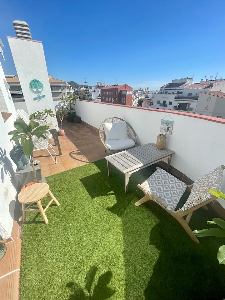 Beach House - Rooftop With Sea And City View - Sitges