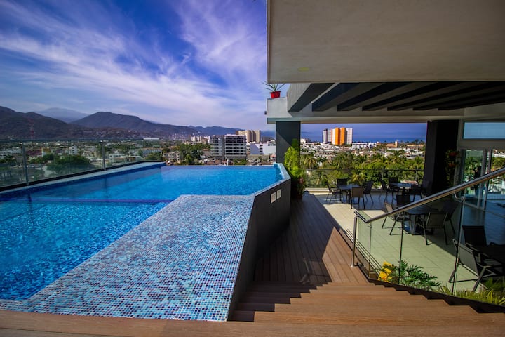 Alberca Climatizada Versalles Costco Vista Piso 6 - Puerto Vallarta