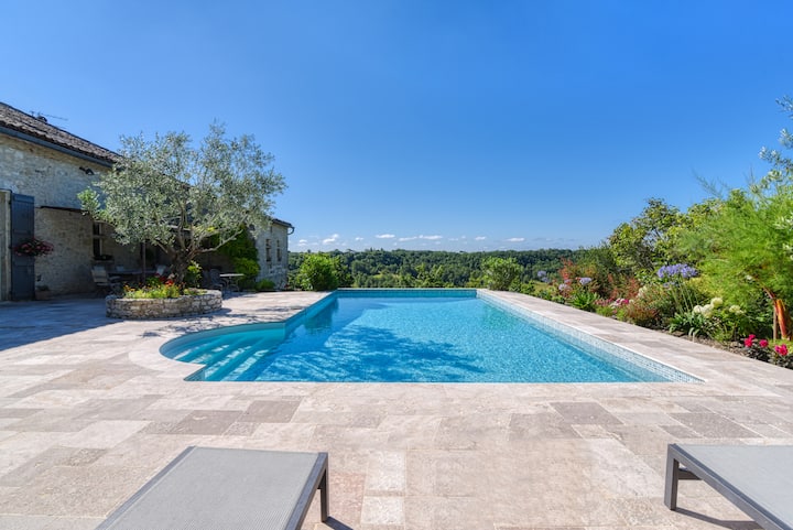 Vues Exquises, Piscine Chauffée, Vignobles - Tarn-et-Garonne
