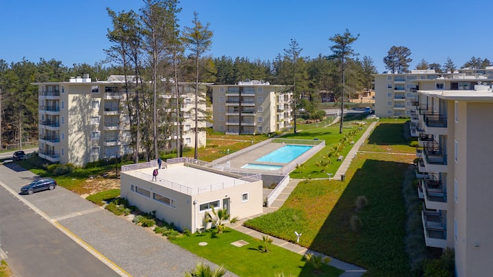 Hermoso Y Cómodo Depto. Para 6 Personas. 5 Camas. - El Tabo