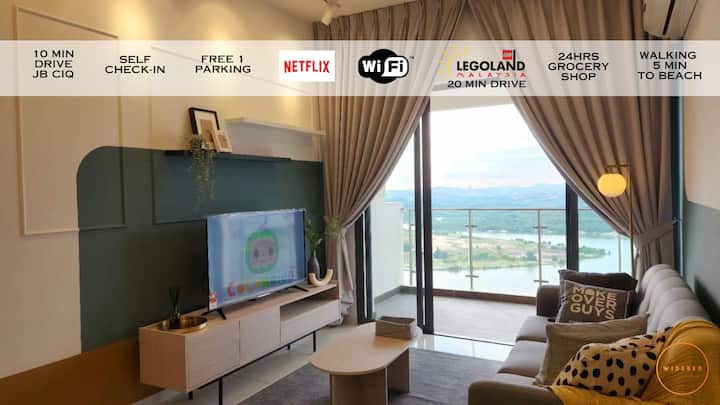 【Wifi】seaview | Danga Bay | 2 Bedrooms - Johor Bahru