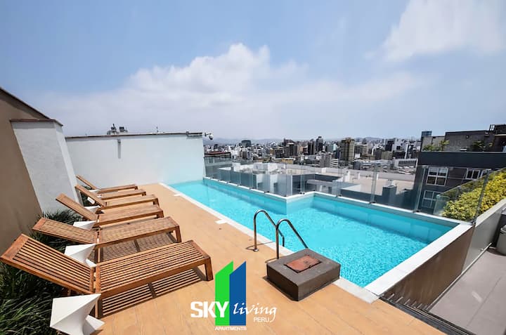 ¡Vista Al Mar! Piscina Gym 8 Dorm Miraflores - Javier
