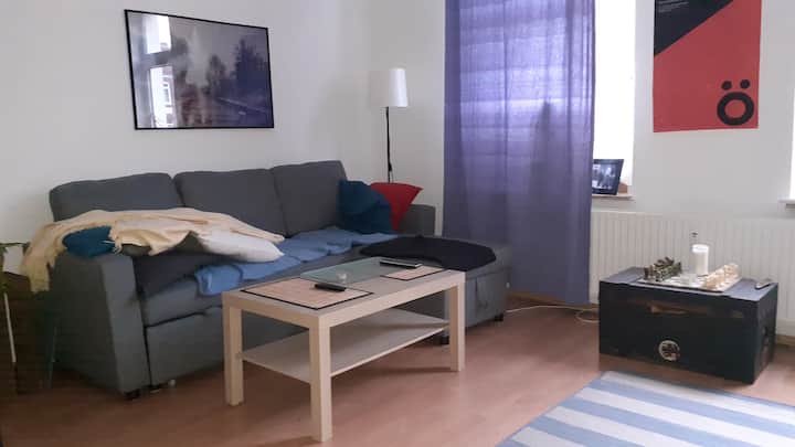 Gemütliches Wohnzimmer Mit Doppelschlafcouch - Kiel