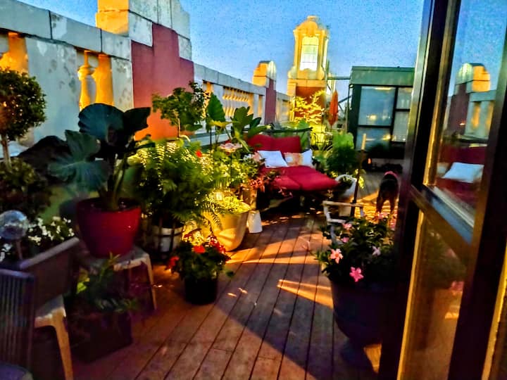 Blush & Whimsy Penthouse Loft With Rooftop Terrace - Louisville, KY