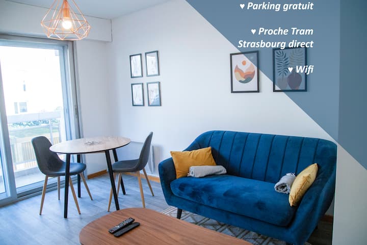 Logement Calme Avec Parking, Tram à 3 Mins - Illkirch-Graffenstaden