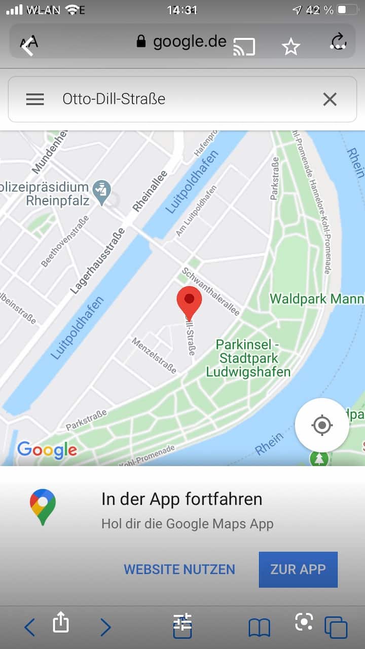 Kleines, Zweckmäßiges Zimmer Mit Sonnenbalkon - Mannheim