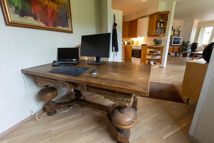 Lys Retroleilighet Med God Kontorplass - Stavanger