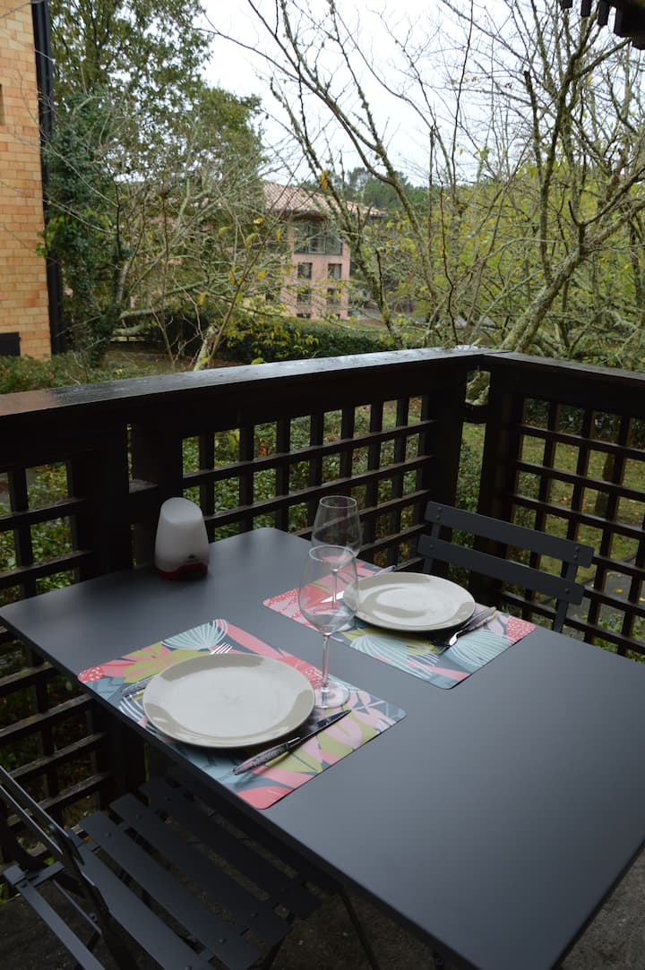 Petit Studio Avec Terrasse, Accès Direct Au Lac - Lac d'Hourtin