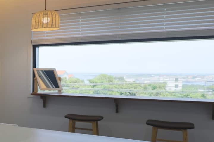 제주 한가로이 리모델링뷰가 예쁜 감성 숙소 아늑하고 편리한 2f-b - Jeju
