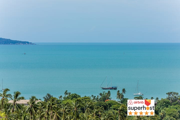 "Blue Dream",magic Sea View,private Pool - Ko Samui