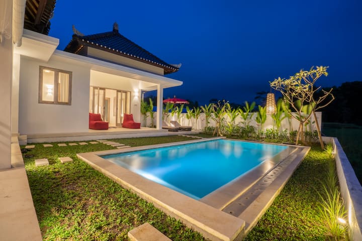 2 Br Villa , Private Pool & Rice Field View - Gianyar