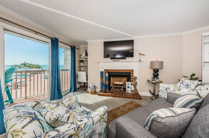 Updated Beach Front Condo With Ocean View - Indian Shores, FL