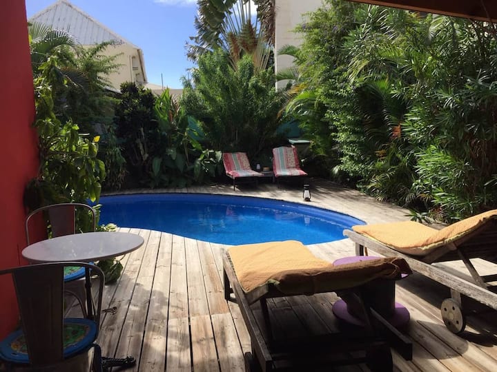 Chambre Cosy Avec Piscine Au Centre-ville. - La Réunion