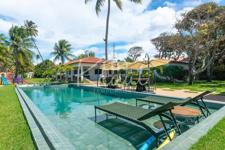 Casa Beira-mar Em Maragogi Com 11 Qtos +Serviços - Japaratinga