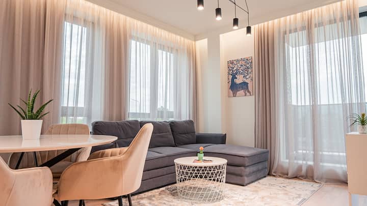 Stylish 1br Suite • Fitness Access • Fast Wi-fi - Plovdiv