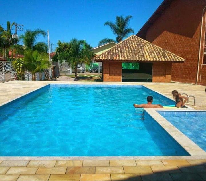 Martim De Sá - Loft Em Condomínio Com Piscina - Caraguatatuba