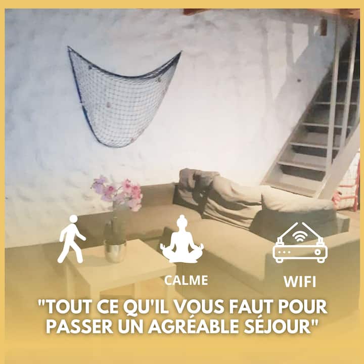 Appart. 5 Pers - Wifi - Tout Confort - Centre Agde - Marseillan