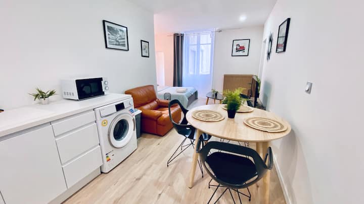 Le 1, 28m2, Centre, Wifi, Linge, Serviettes - Nantua