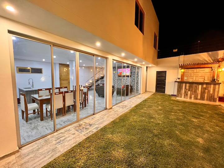 Casa De Estreno Con Piscina, Parrilla, Jardín - Ica