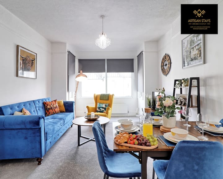 Deluxe Apt Westcliff |Weekly&monthly Stay Disc 20% - Southend-on-Sea