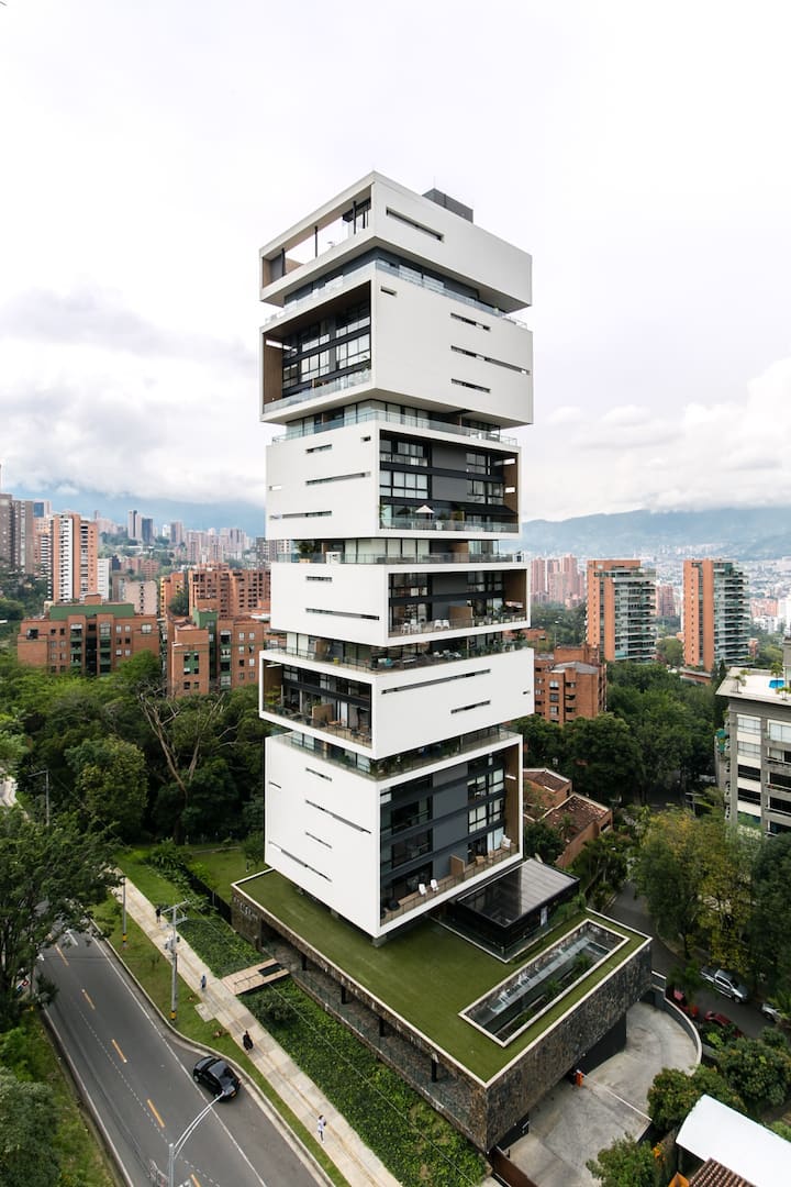 Energy Living 1102 Luxury Loft-terraza -El Poblado - Medellín, Colombia