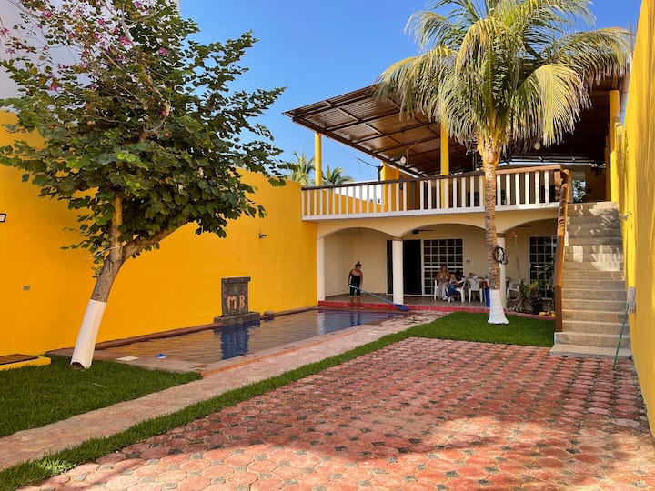 Casa De Playa Para 20p A 50m Del Mar Con Alberca. - Pie de la Cuesta