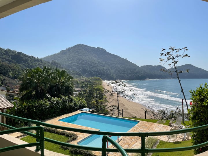 Casa Agradável Com Vista Para O Mar E Piscina - Ubatuba
