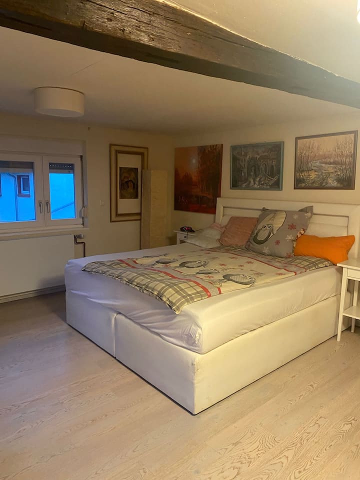 Zimmer Mit Bad Im Fachwerkhaus Mit Künstleratelier - Gießen