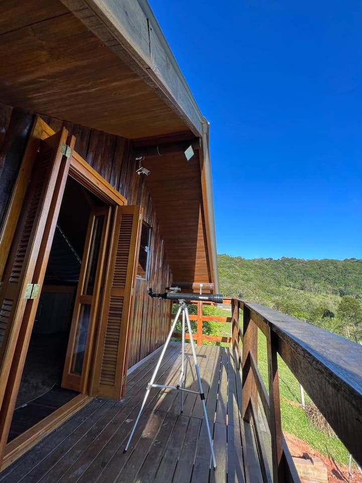 Cabin with swimming pool, window to the sky, beautiful view! - Cabins for Rent in Nova Hartz ...
