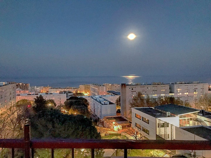 Agréable Appartement Avec Vue Mer Et Montagne - バスティア