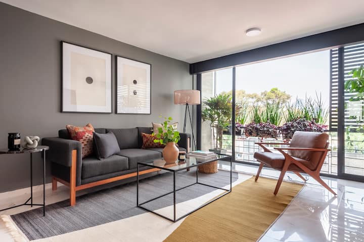 Stylish Apt. With Balcony On Iconic Amsterdam St. - Mexico City