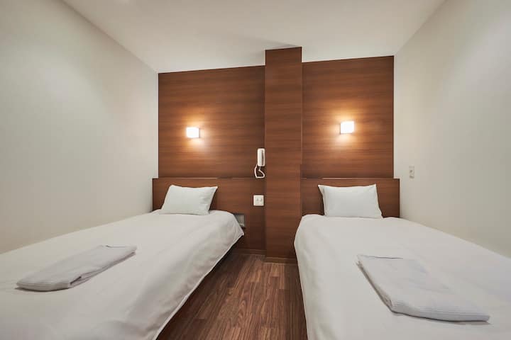 バス付きツインルーム/花築・浅草和心ホテル/禁煙/浅草寺から徒歩1分/眺めが良い、周辺便利 - Asakusa