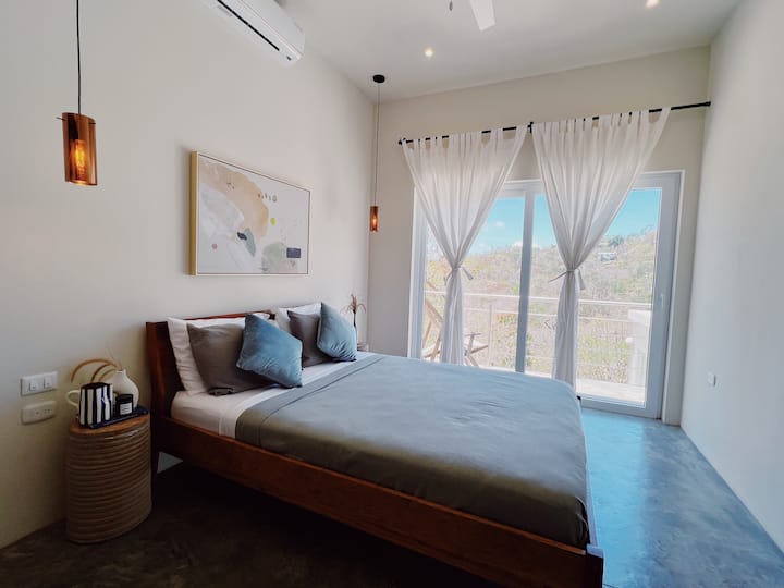 Luxury Ac Ensuite 5 Min Maderas Beach Jungle View - Nicaragua