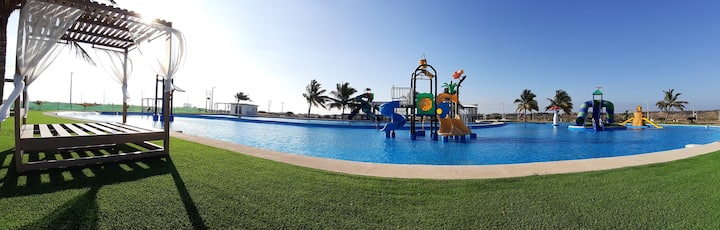 Casa Familiar Vacacional En Urb. Privada Y Piscina - Punta Blanca