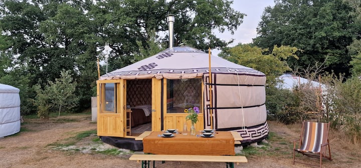 Authentieke Yurt Naast Het Bos Met Privé Sanitair. - Overijssel