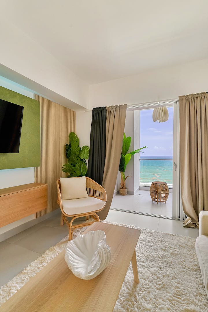 Caribbean Golden Sunset View,1bdrm Beachfront Apt. - Dominican Republic