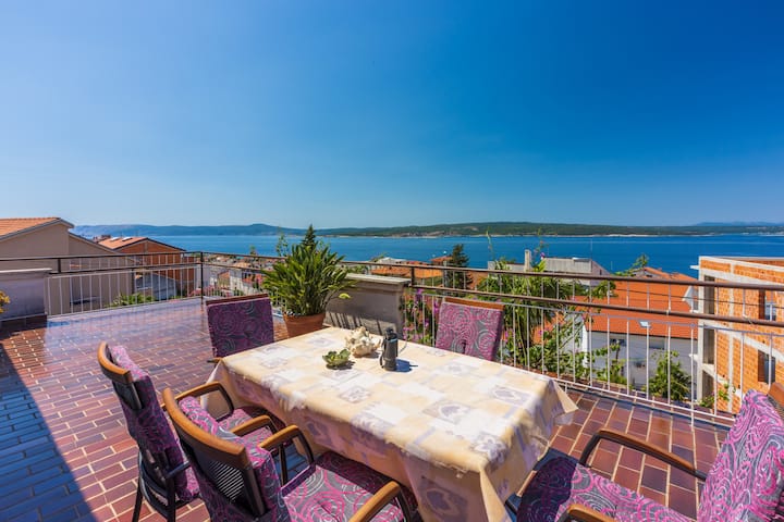 Apartment With A Fantastic Terrace With Sea View - Crikvenica